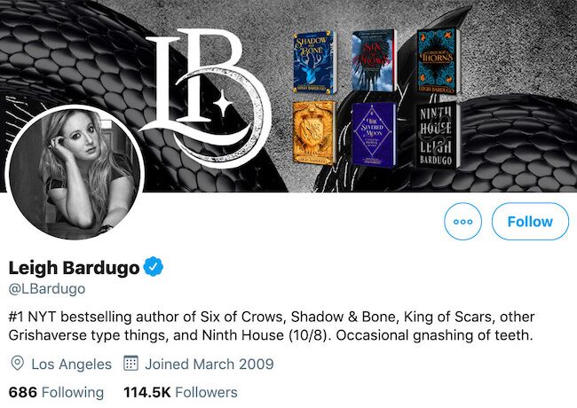 Authors on Twitter: 55 Stunning Header Image Examples