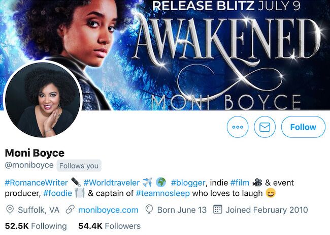 Authors on Twitter: 55 Stunning Header Image Examples