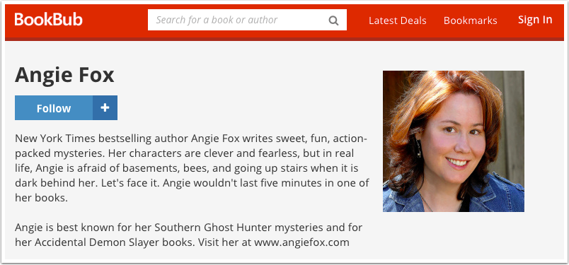 20 Fantastic BookBub Author Profile Examples