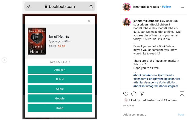 How Authors Boost Their BookBub Promotions on Instagram
